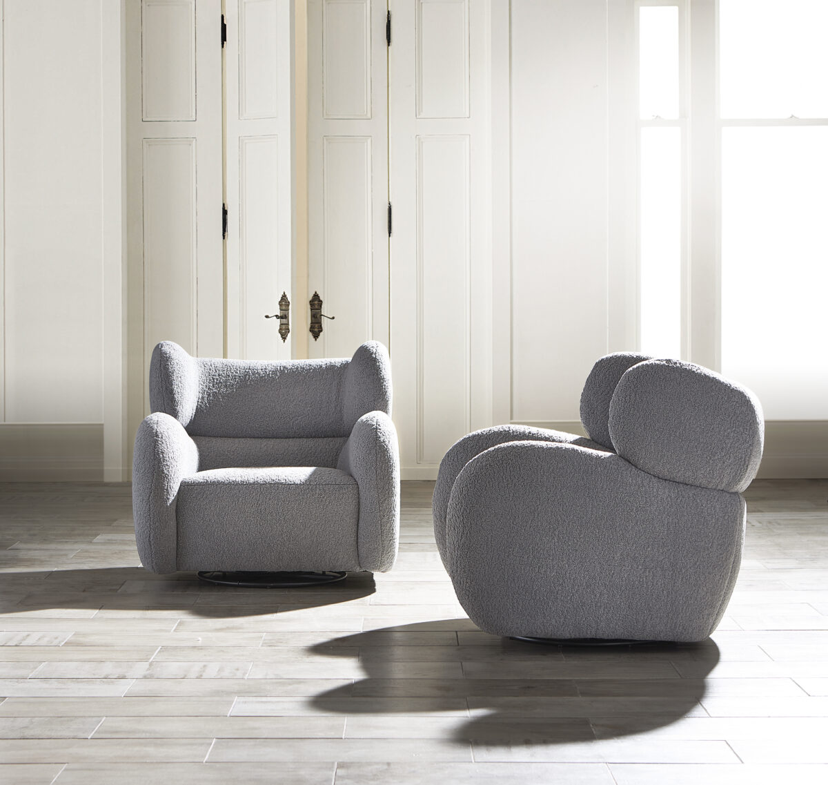Pablo Fabric Swivel Chair – SR Interiors