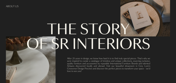 SR Interiors – Home for modern classic luxury interior designer furniture premium quality